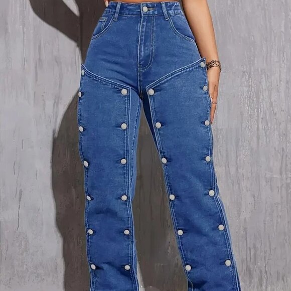 HIGHQUALITY | Jeans | Unique Detachable Snap Button Jeans Color Medium ...